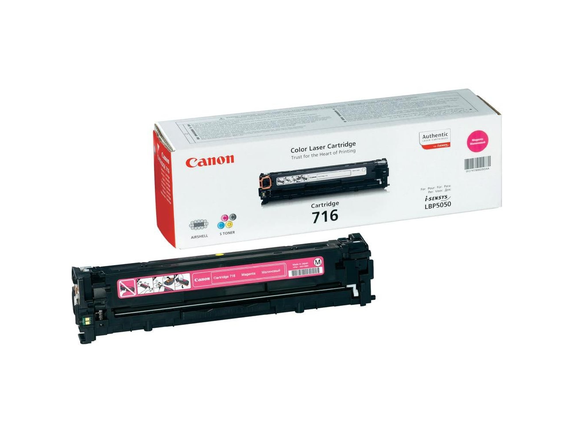 Cartucho de tóner Original CANON 716 Magenta para i-SENSYS LBP5050 ...