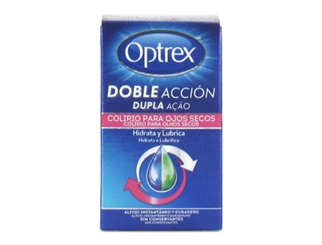Gotas Oftalmicas OPTREX Doble Accion Colirio Ojos Secos | Worten.es