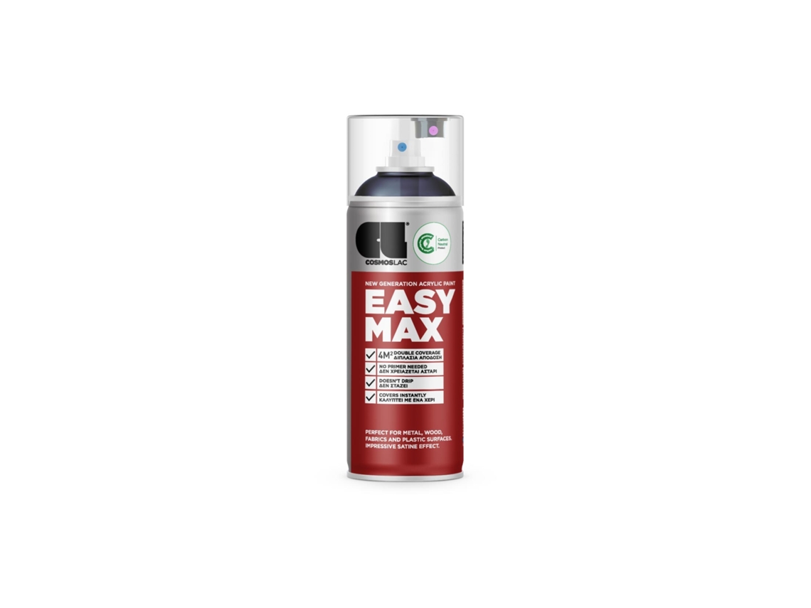 Espray acrílico satinado Easy Max RAL Cosmos Lac 400 ml (RAL 5010 Azul ...