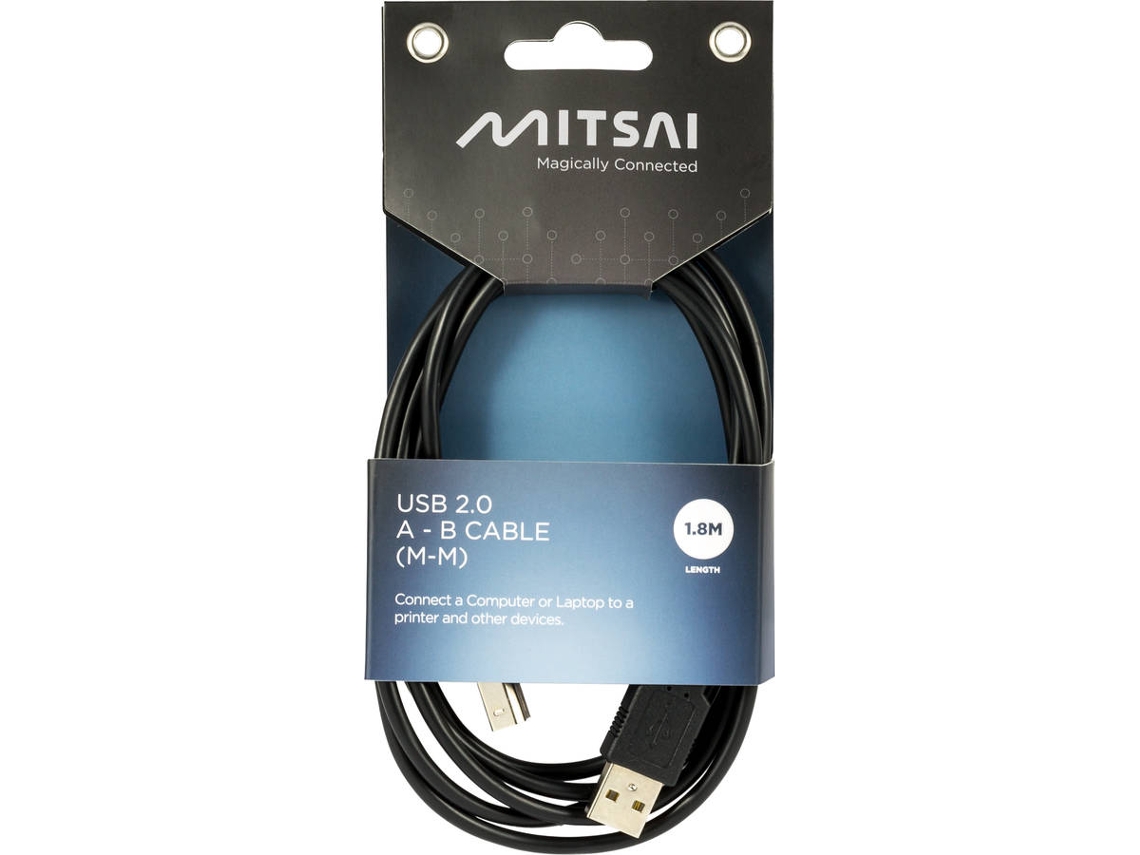 Cable MITSAI USB 2.0 Basics AM-BF (1.8 m) | Worten.es