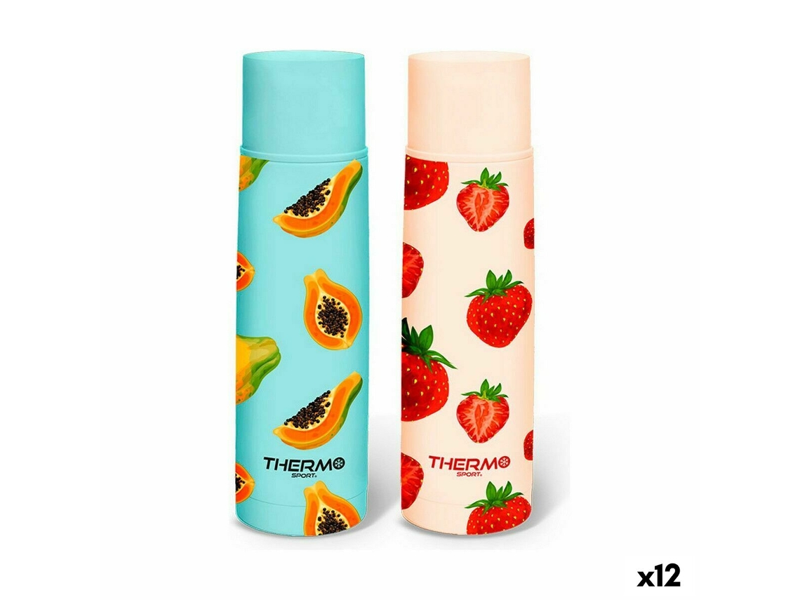 Termo de Viaje THERMOSPORT Frutas Acero Inoxidable 500 ml (12 Unidades ...