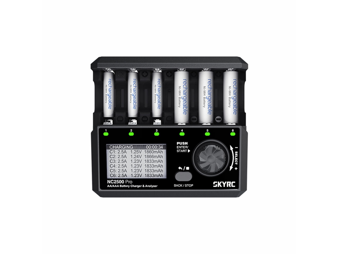 Analizador de cargador multifuncional Skyrc NC2500 Pro para baterías de ...