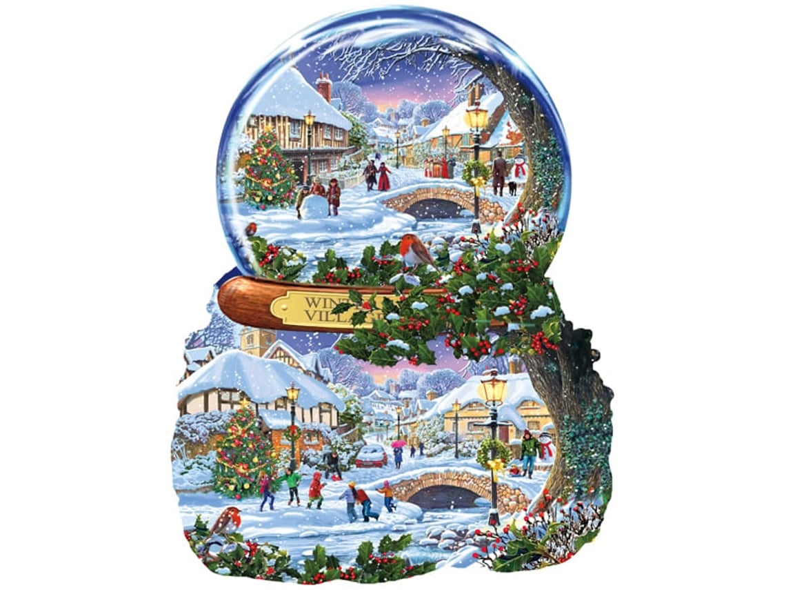 Rompecabezas de cartón Sunsout Winter Village de Steve Crisp, 1000 ...